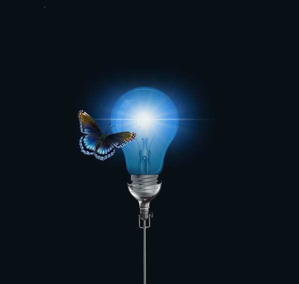 Online Art Contest - Photo Manipulation - Of A Light Bulb With Black ...