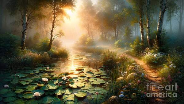 Springtime Trails - Computer and AI-generated Art Only Online Art ...